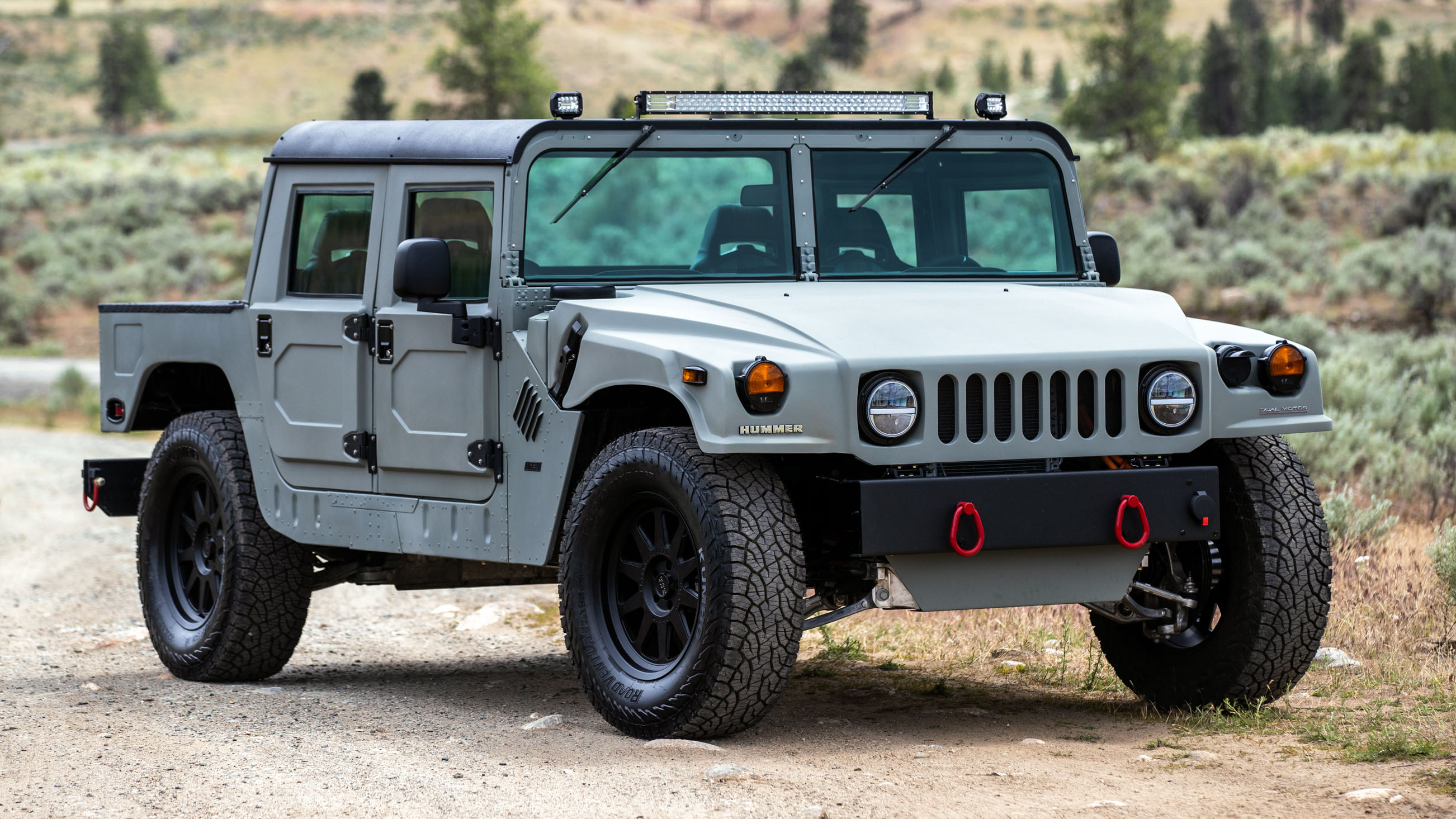 This all electric Hummer H1 will get to 62mph quicker than a McLaren Senna Top Gear
